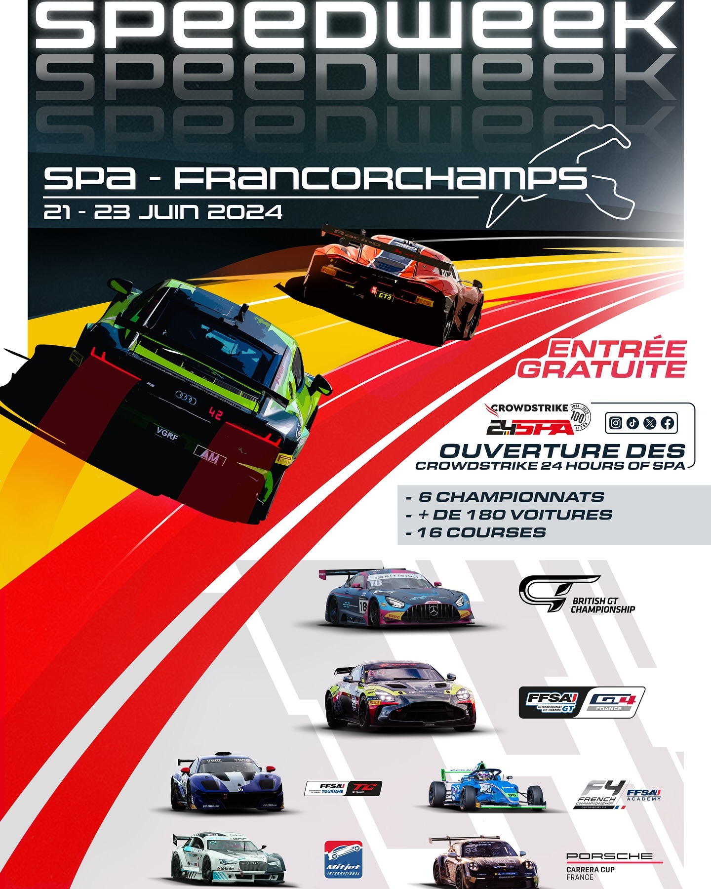 SRO SPEEDWEEK June 21-22-23