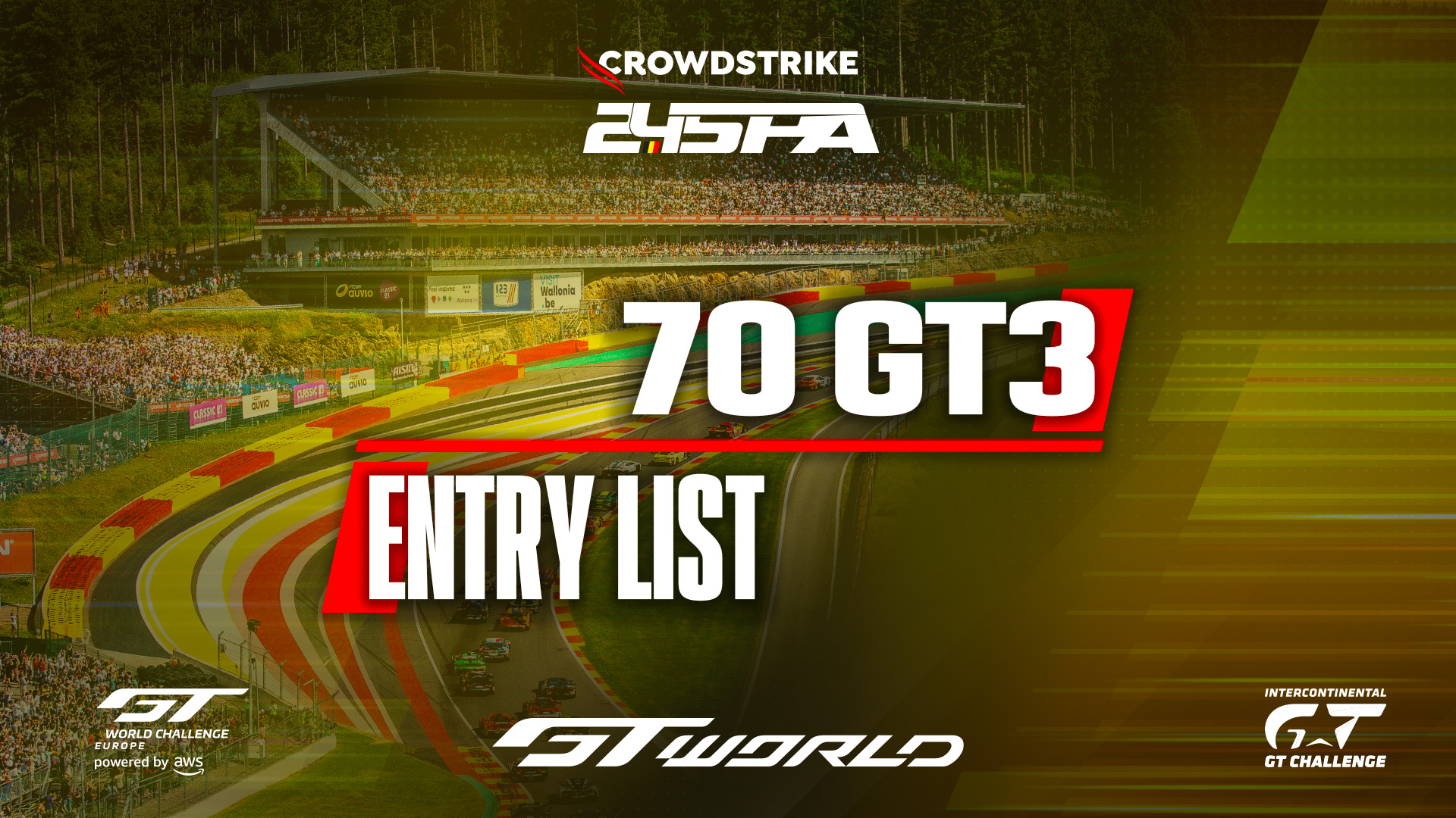 CrowdStrike 24 Hours of Spa presents exceptional 70-car grid for 2026 ...